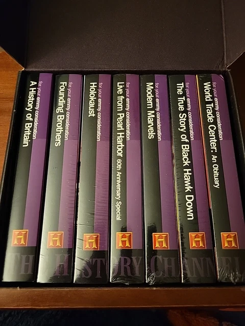 VINTAGE VHS THE History Channel For Your Emmy Consideration - 6 VHS Box ...