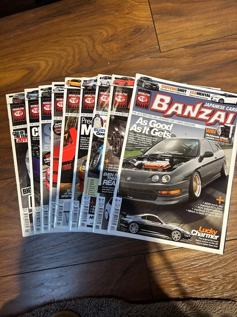 ONE BANZAI JAPANESE Car Magazine Issue 123 2012-issue 156 2014 £5.45 ...
