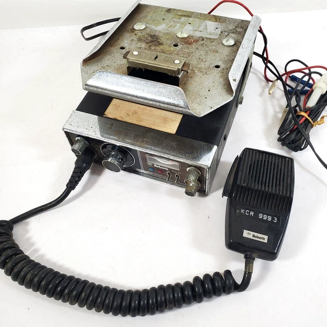 ROBERTS RCB-55 CB Radio with Mounting Bracket Untested For Parts Only ...