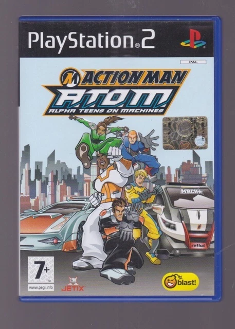 ACTION MAN ATOM ALPHA TEENS ON MACHINES SONY PS2 COMPLETO italiano PAL ...