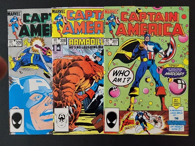 CAPTAIN AMERICA #307 308 309 1ère application. of Madcap & Armadillo ...