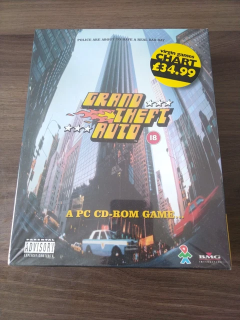 GRAND THEFT AUTO GTA Original Big Box PC CD-ROM Box & Game SEALED £ ...