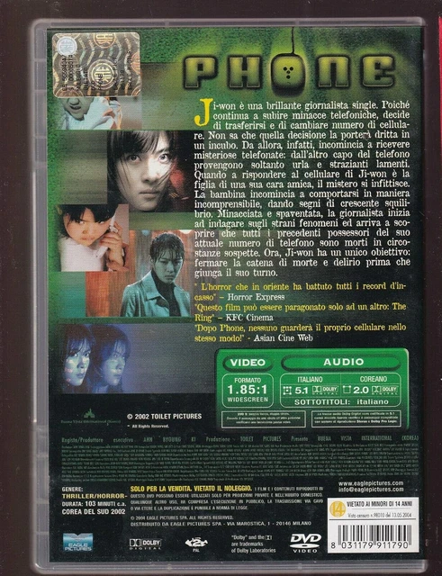 PHONE (DVD) HA Ji-Won Kim Yoo-Mi Ahn Byung-Ki (UK IMPORT) $28.71 - PicClick CA