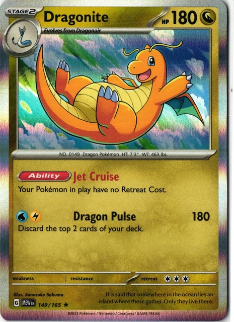 DRAGONITE HOLO RARE SV: Scarlet & Violet 151 MEW EN 149/165 NM £4.49 ...