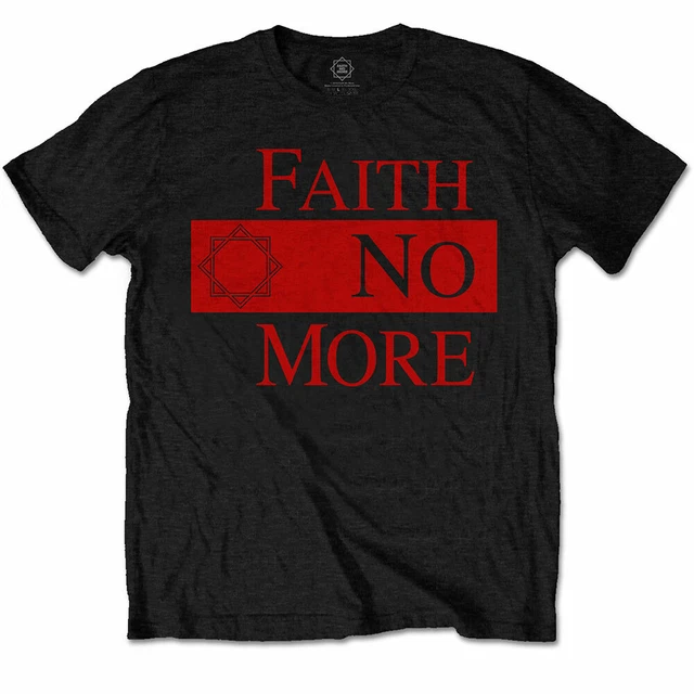 FAITH NO MORE Classic New Logo Star Official Merchandise T-shirt M/L/XL ...