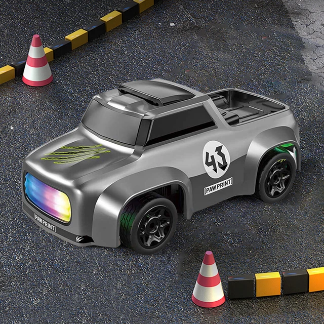 1/64 RC DRIFT Car 2.4GHz 4WD Remote Control Car with LED Lights for ...