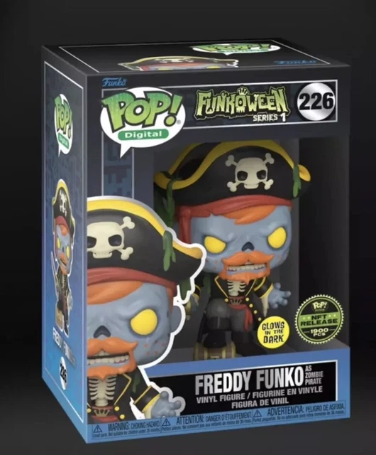 FUNKO POP! DIGITAL Freddy Funko As Zombie Pirate GITD #226 con ...