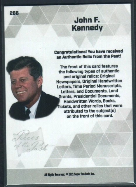 JOHN F. KENNEDY Relic Letter Word "Inauguration" 2021 Pieces Of The ...