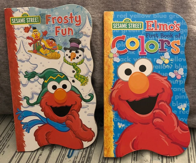 ELMO! 2 SESAME Street books: Elmo's First Book of Colors + Frosty Fun ...