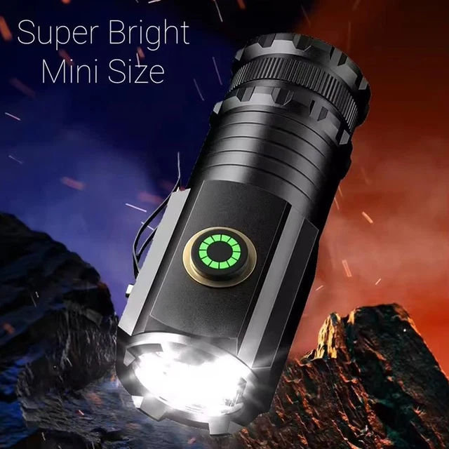 MINI FLASH SUPER Power Flashlight Pocket Light Waterproof EDC ...