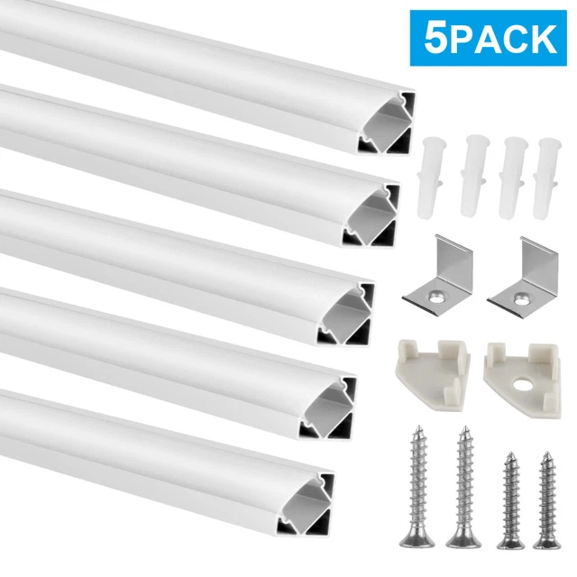 5×1M LED PROFILE aluminum profile aluminum rail strip profiles for LED ...