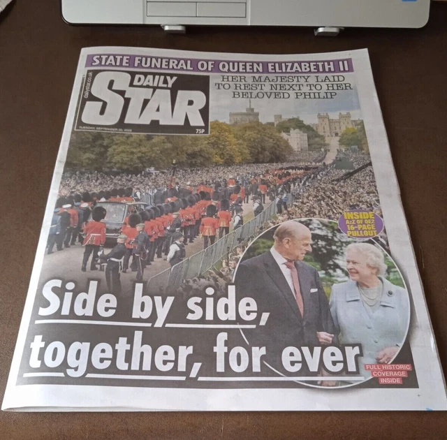 DAILY STAR NEWSPAPER - 20th September 2022 - State Funeral Of Queen ...