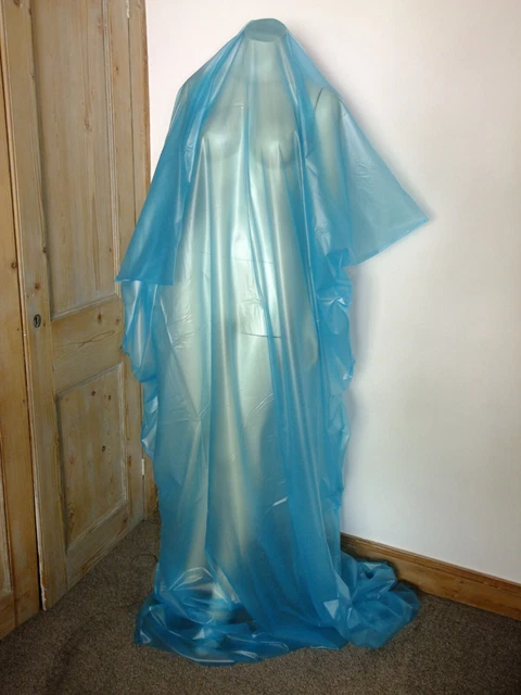 PVC PLAY BAG Plastic Sack Roleplay Adult Fun Games Clear Blue Enclosure ...