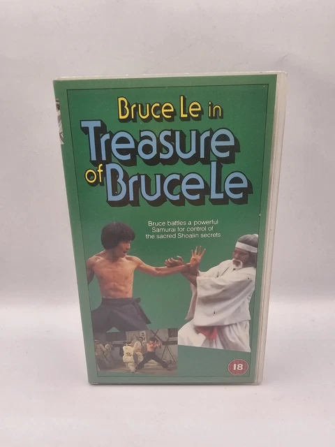 BRUCE LE - Treasure Of Bruce Le Vhs (Bruce Lee) Pal Uk Very Rare Film £ ...