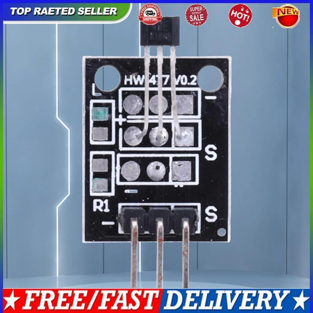 HALL SENSORS MODULE Hall Effect Magnetic Sensor Module Works with ...