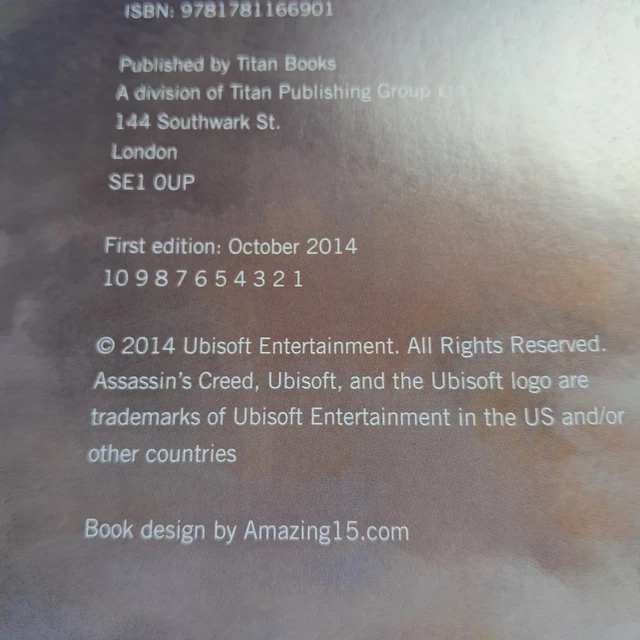 THE ART OF Assassin's Creed Unity-First edition 2014 Hard Cover With ...