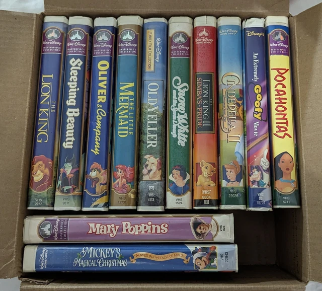 LOT OF 12 Walt Disney VHS Tapes EUR 4,25 - PicClick FR