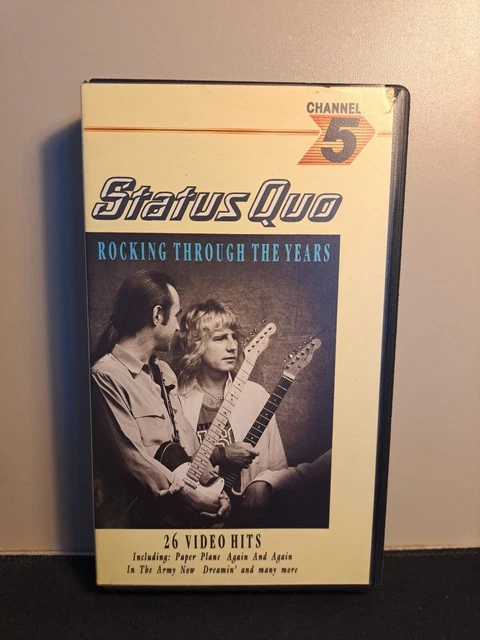 STATUS QUO : Rocking Through The Years - 1986 VHS - Music Video £2.50 ...