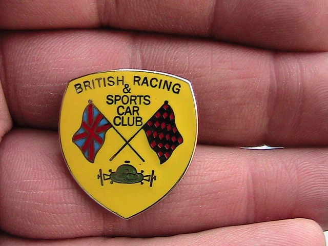ENAMEL BRITISH RACING And Sports Car Club Pin Badge Classic Uk Track ...