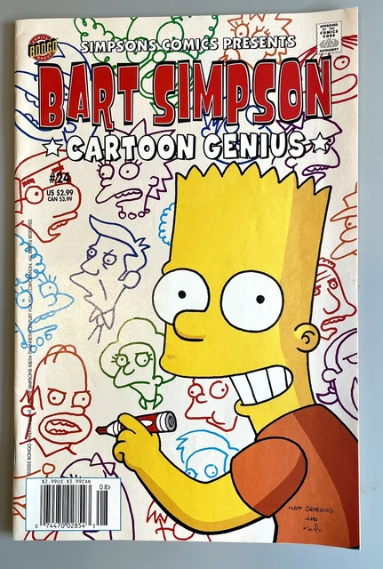 SIMPSONS COMICS PRESENTS BART SIMPSON CARTOON GENIUS Comic Book #24 ...