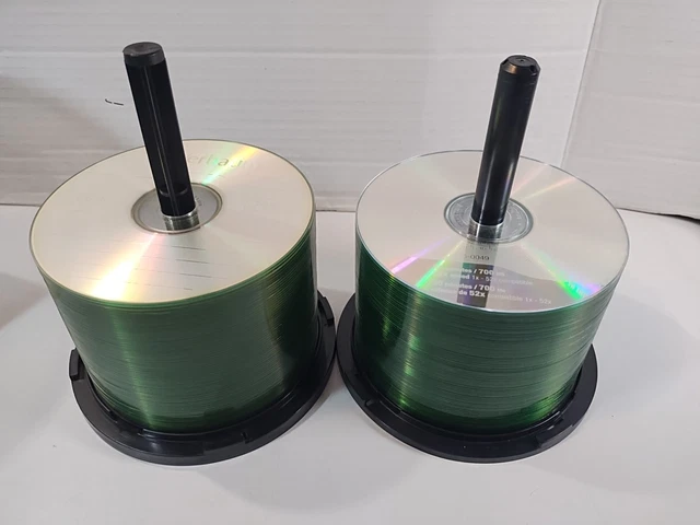 LOT OF 120 CD-R Blank Discs 700MB 80Mins 52X Recordable Disc -Verbatim ...