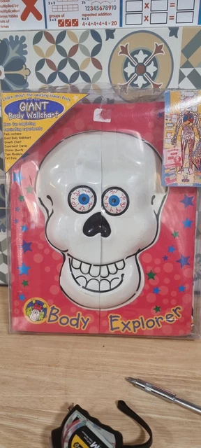 VINTAGE HUMAN BODY Wall Chart Children's Giant Wall Chart St Micheals ...