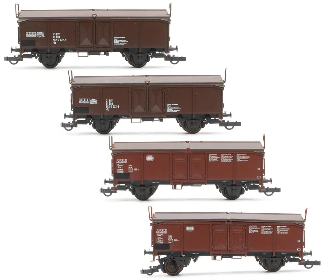 KLEIN MODELLBAHN 'HO' Gauge Rake Of 4 Öbb/Db Type Tc/Tcms Sliding Roof ...
