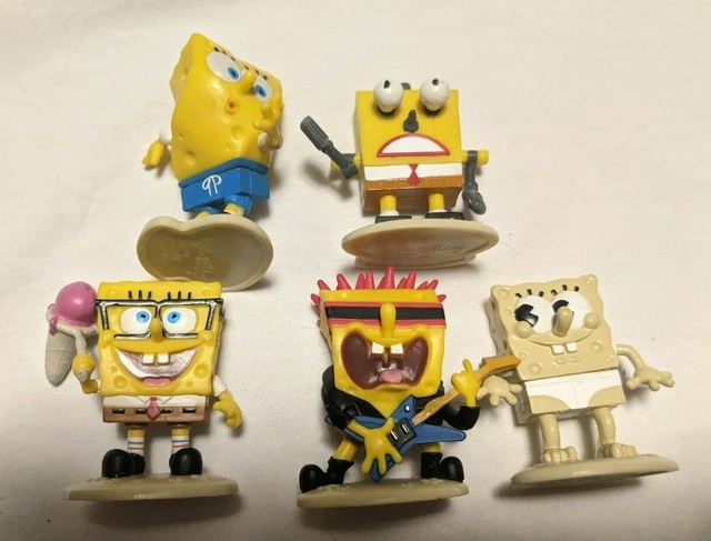 SPONGEBOB SQUAREPANTS SNORKEL Swimmer Nickelodeon Figure Pvc 2" Cake ...