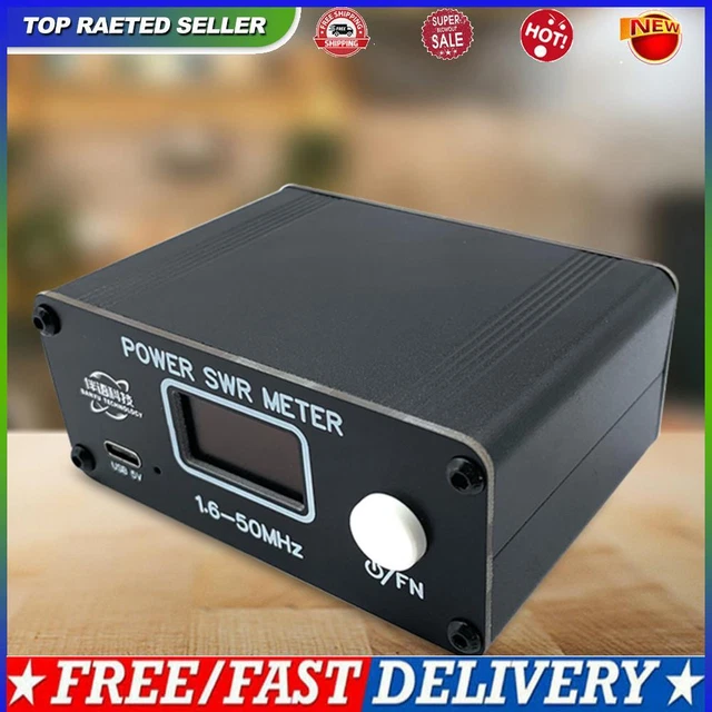 MINI HIGH FREQUENCY SWR Meter HF Digital Display Shortwave Power Meter ...