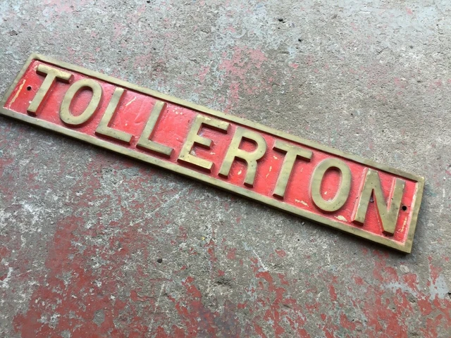 VINTAGE BRASS RAILWAY engine,Train locomotive,traction engine Name ...