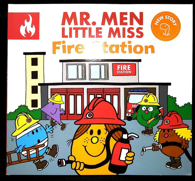 MR. MEN LITTLE Miss Fire Station Paperback Book by Adam Hargreaves New ...