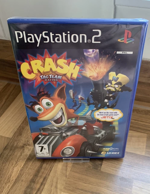 CRASH TAG TEAM Racing PlayStation 2 PS2 - Mint - Sealed - New Case ...
