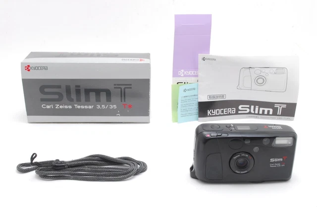 ⏯️ [NEAR MINT in Box ] Kyocera Slim T Yashica T4 Point & Shoot Film ...