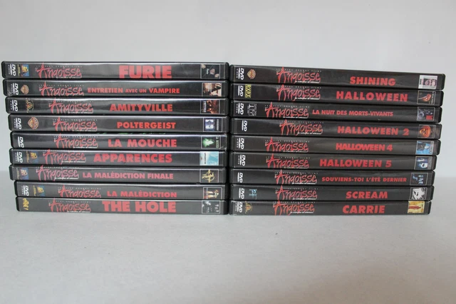 LOT 18 DVD collection " Les Plus Grands Films d' Angoisse " (horreur ...