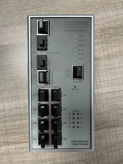 COMNET CNGE2FE8MSPOE+ - Industrial managed switch 8-port PoE + 2Gigabit Combo EUR 299,00 ...