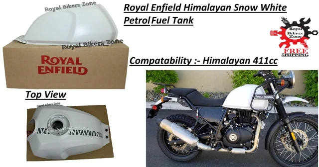 ROYAL ENFIELD &HIMALAYAN SNOW WHITE" "PETROL FUEL TANK" FOR HIMALAYAN ...