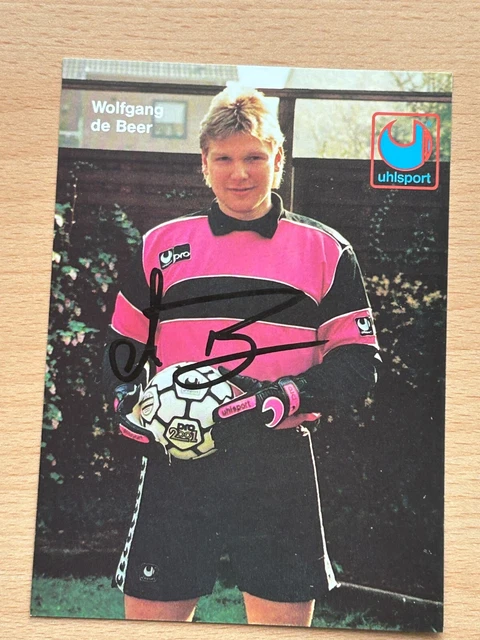 WOLFGANG DE BEER BVB Borussia Dortmund Autogrammkarte original signiert ...