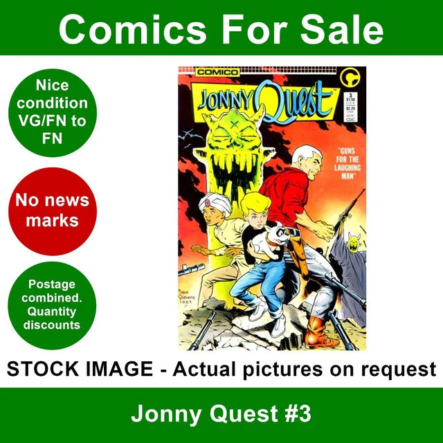 JONNY QUEST #3 comic - VG/FN clean 01 August 1986 EUR 5,76 - PicClick IT