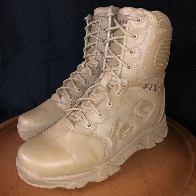 HIKING BOOTS MENS 8 Tan Waterproof Combat Ankle Workwear Lightweight ...