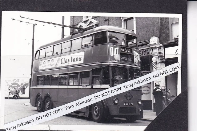 LONDON TRANSPORT - C2 Type Trolley Bus No. 273 On Route 660 - Photo ...