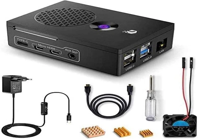 SET ACCESSORI CASE Custodia per Raspberry Pi4 per Manutenzione e Raffreddamento EUR 195,99 ...