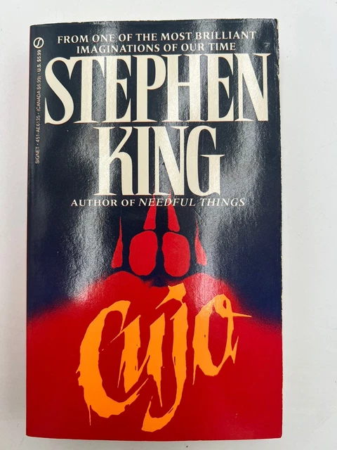 CUJO (1981) BY STEPHEN KING - 1982 SIGNET PAPERBACK RARE COVER $21.99 ...
