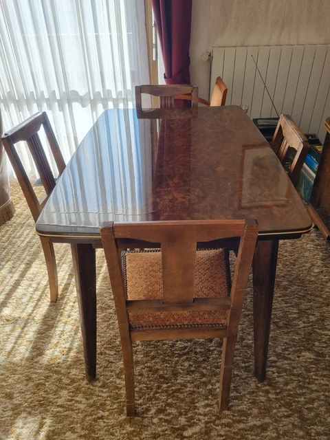 TABLE REPAS DES années 1960 et 4 chaises EUR 80,00 - PicClick FR