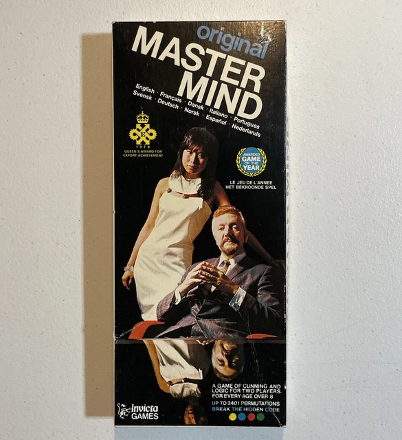 VINTAGE 1972 ORIGINAL Master Mind Mastermind Invicta Strategy Game with ...