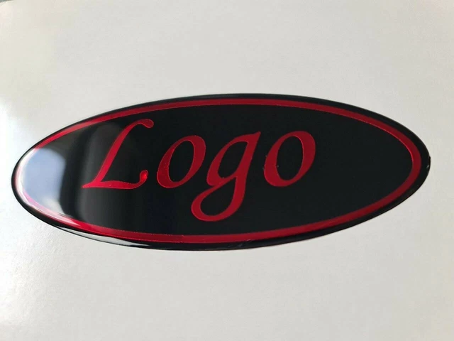FORD FOCUS STLINE ST-Line Gel Badge Overlay Full Set, Black / Red ...