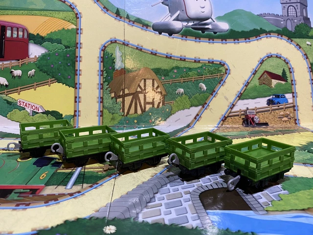 THOMAS THE TANK engine trackmaster trains Green Cargo Trucks X 5 £4.95 ...