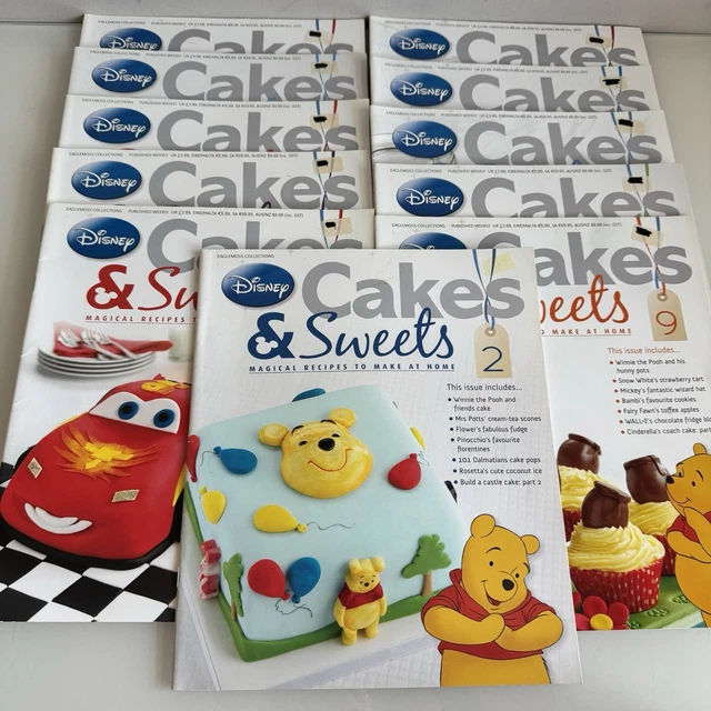 BUNDLE LOT - 11 Disney Cakes & Sweets Magazines Issues 2 3 4 5 7 8 9 11 ...
