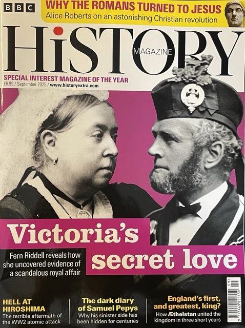 BBC HISTORY MAGAZINE September 2025. £2.75 - PicClick UK