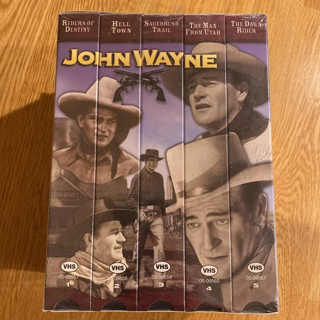JOHN WAYNE COLLECTION 5 VHS Tapes Pack 1997 Collector Series Box Set ...