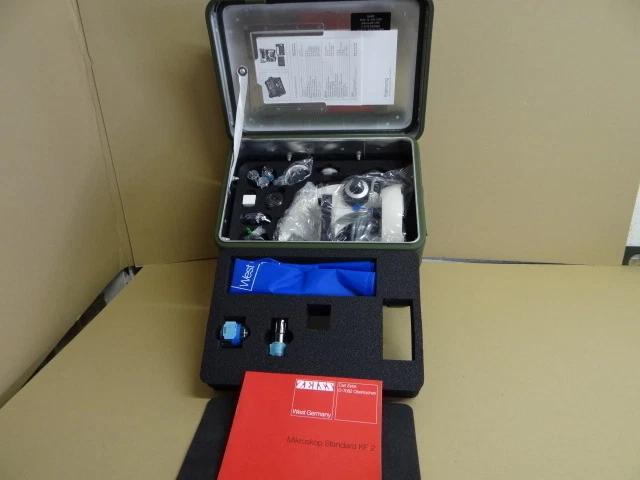 MIKROSKOP STANDARD KF2 Zeiss Carl Zeiss neu OVP aus Bw Depot Bundeswehr ...